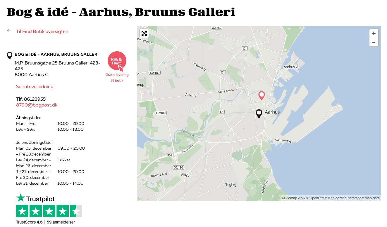 Bog & idé and Legekæden choose Viamap vector map for " Store locator ...