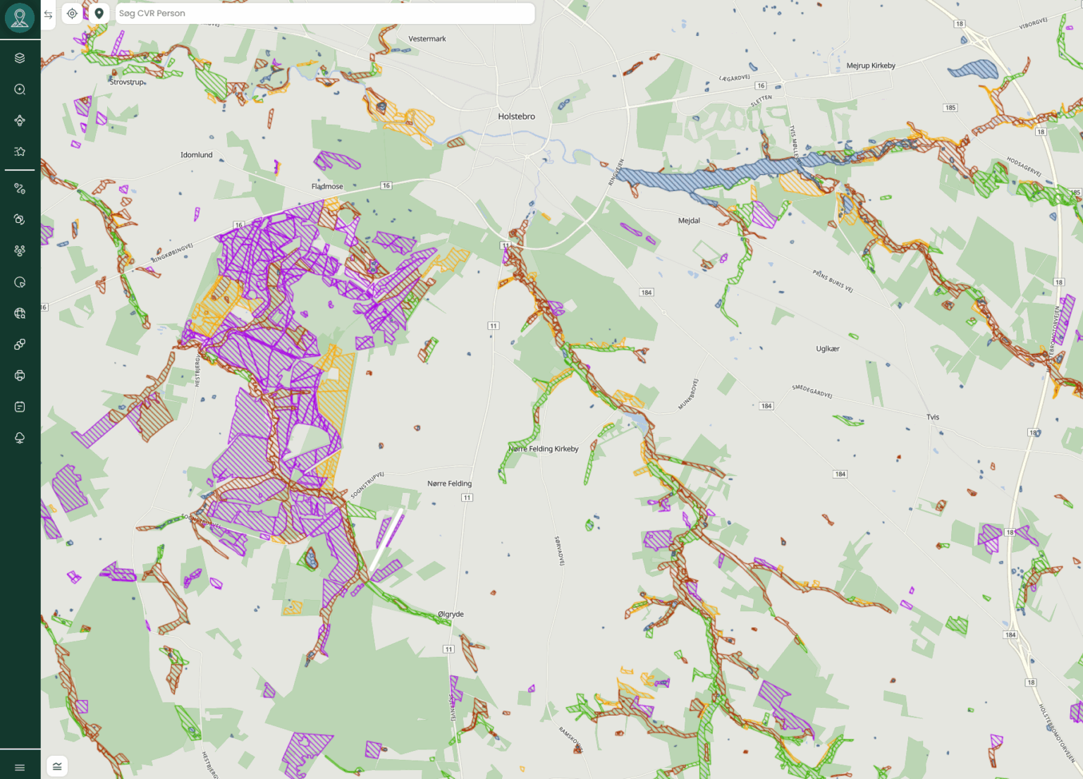 Beskyttede Naturtyper § 3 – Kortvisning i mapit | Viamap Viamap